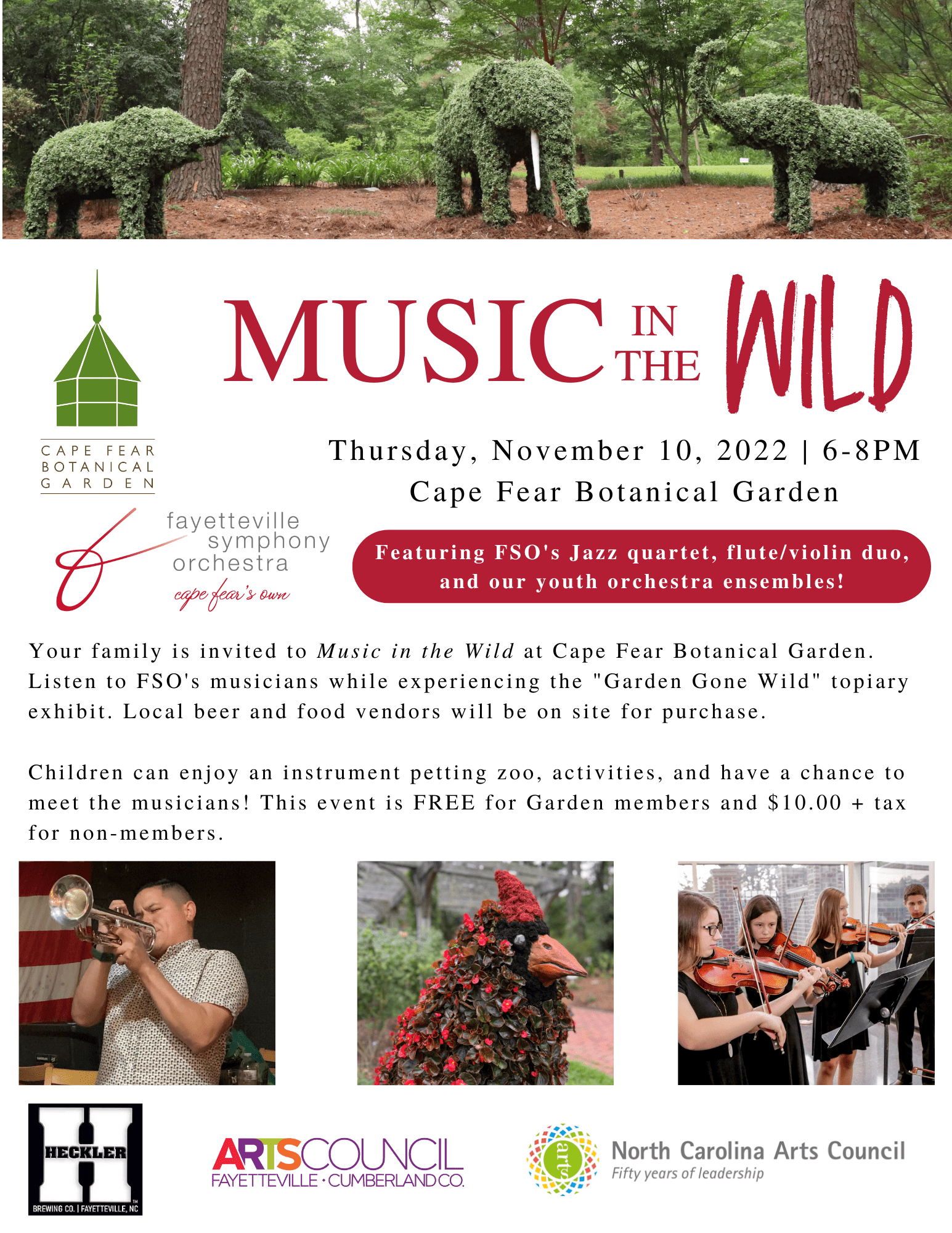 Music in the Wild - Fayetteville Symphony : Fayetteville Symphony